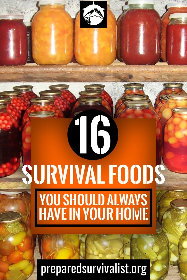 16 Survival Foods You Should Always Have In Your Home